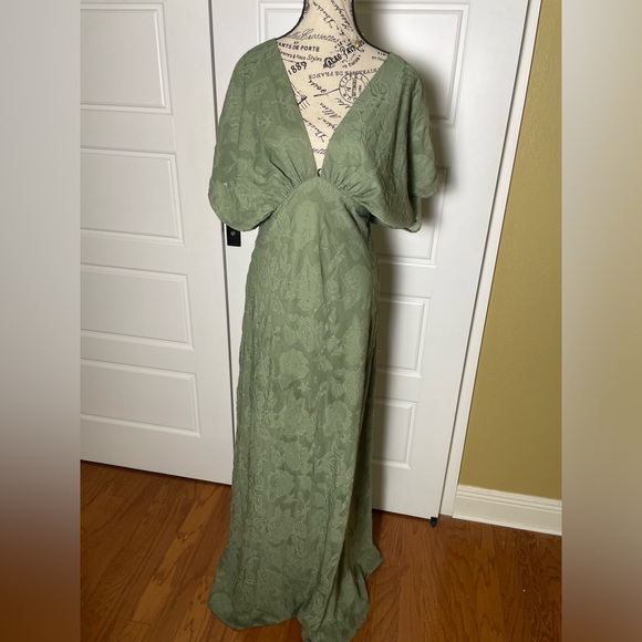 Anthropologie | Dresses | Anthropologie X Hutch Lindy Green Floral ...